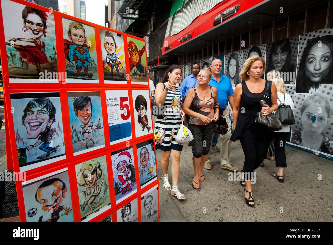 Caricature portraits and Street art project by French artist JR in ...