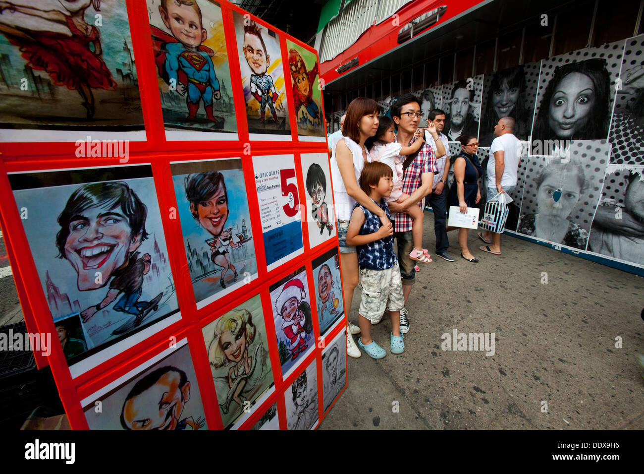 Caricature portraits and Street art project by French artist JR in ...