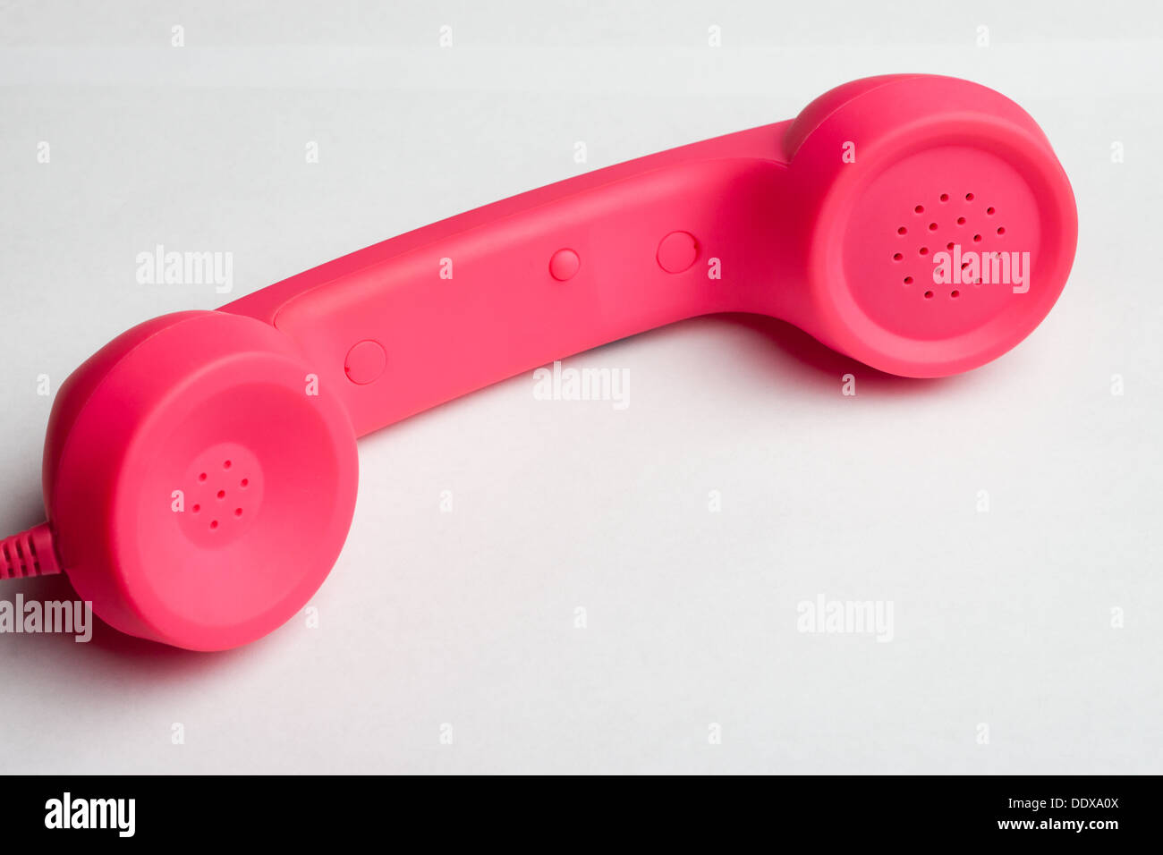 Pink telephone receiver on pink hi-res stock photography and images - Alamy
