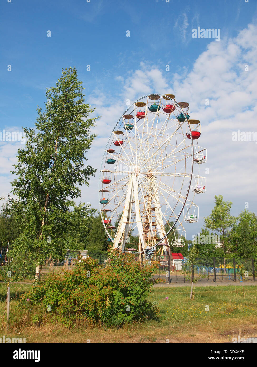 Big wheel in park Stock Photo - Alamy