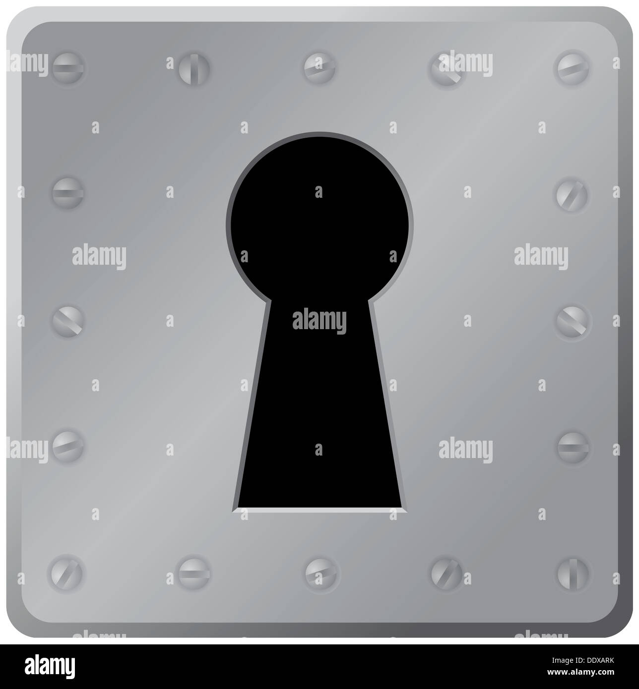 Illustration - keyhole isolated on white background Stock Photo - Alamy