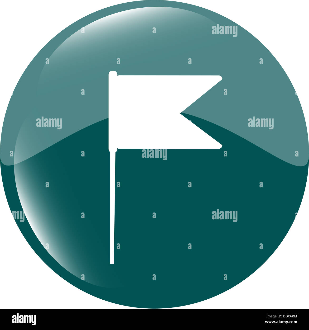 flag sign web button icon Stock Photo - Alamy