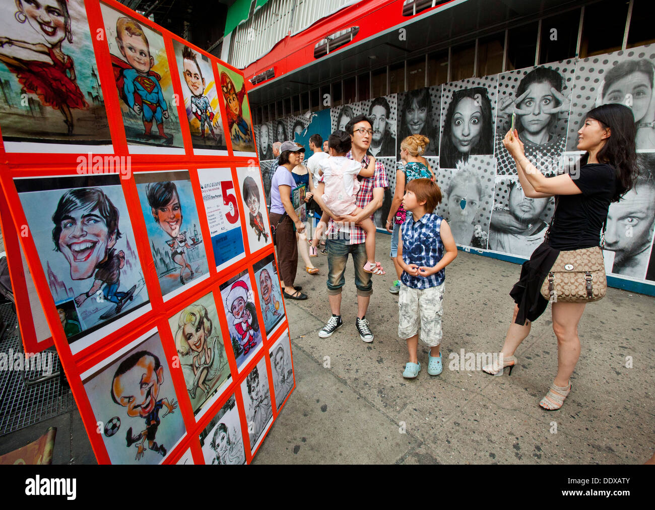 Caricature portraits and Street art project by French artist JR in ...