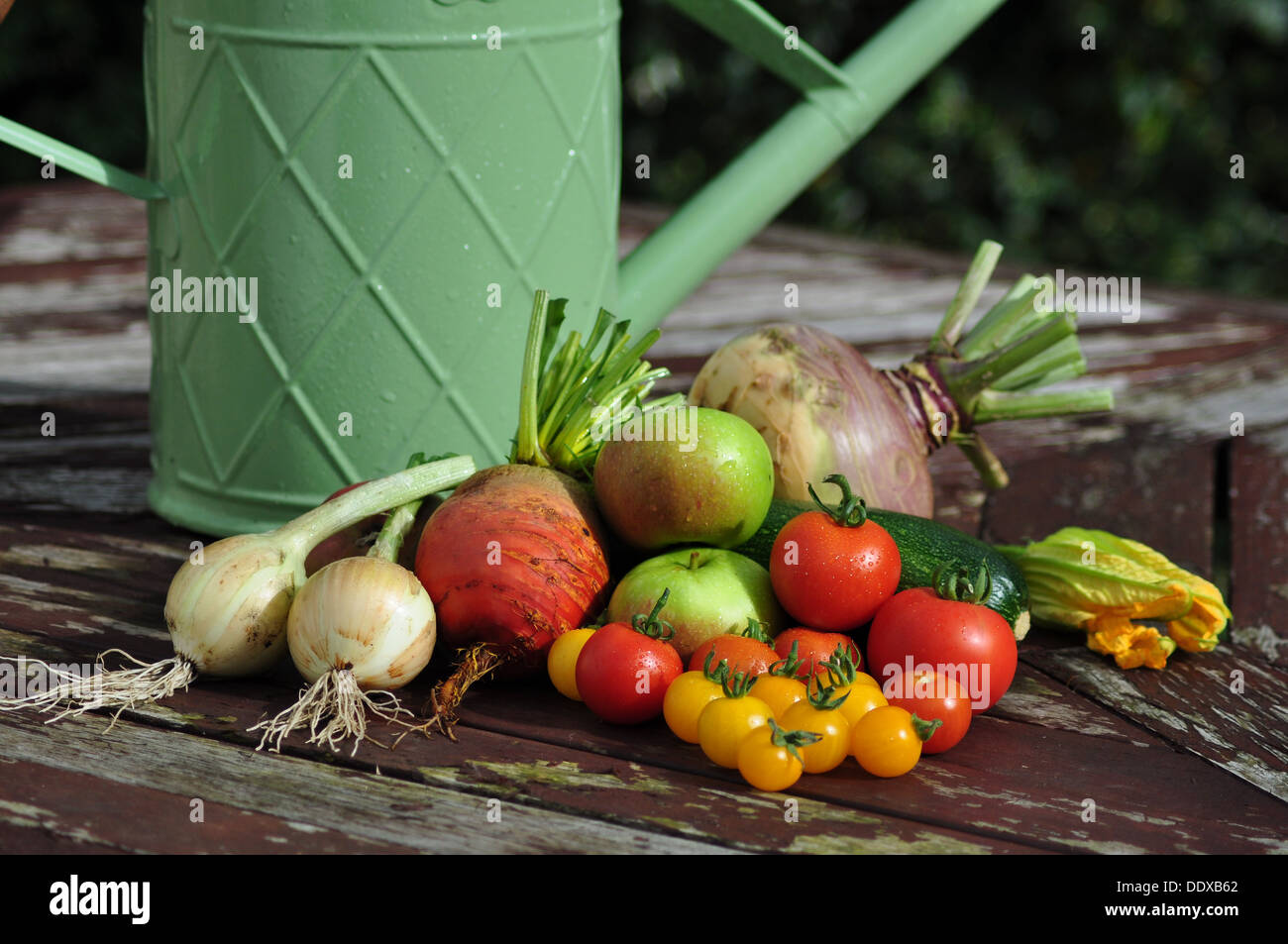 home grown organic produce Stock Photo - Alamy