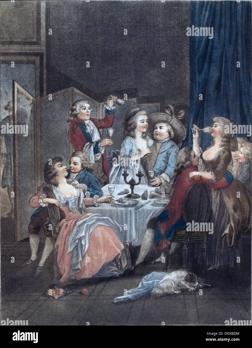 The evening meal by Jean Baptiste Huet, 1745-1811, french artist of the ...