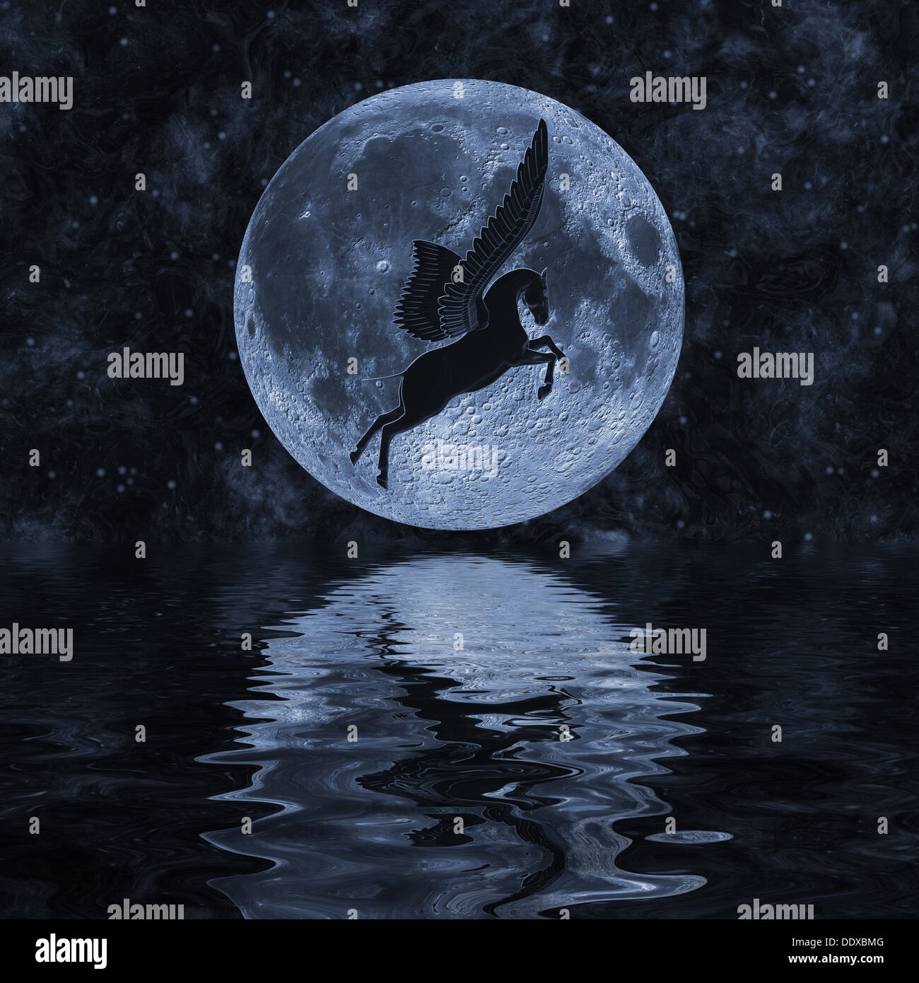 Pegasos flying hi-res stock photography and images - Alamy