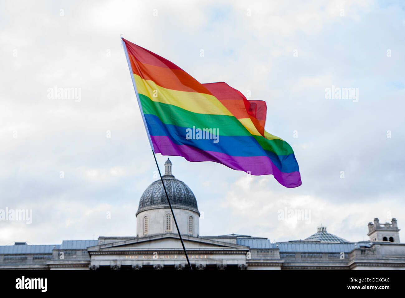 Rainbow and flag hi-res stock photography and images - Alamy