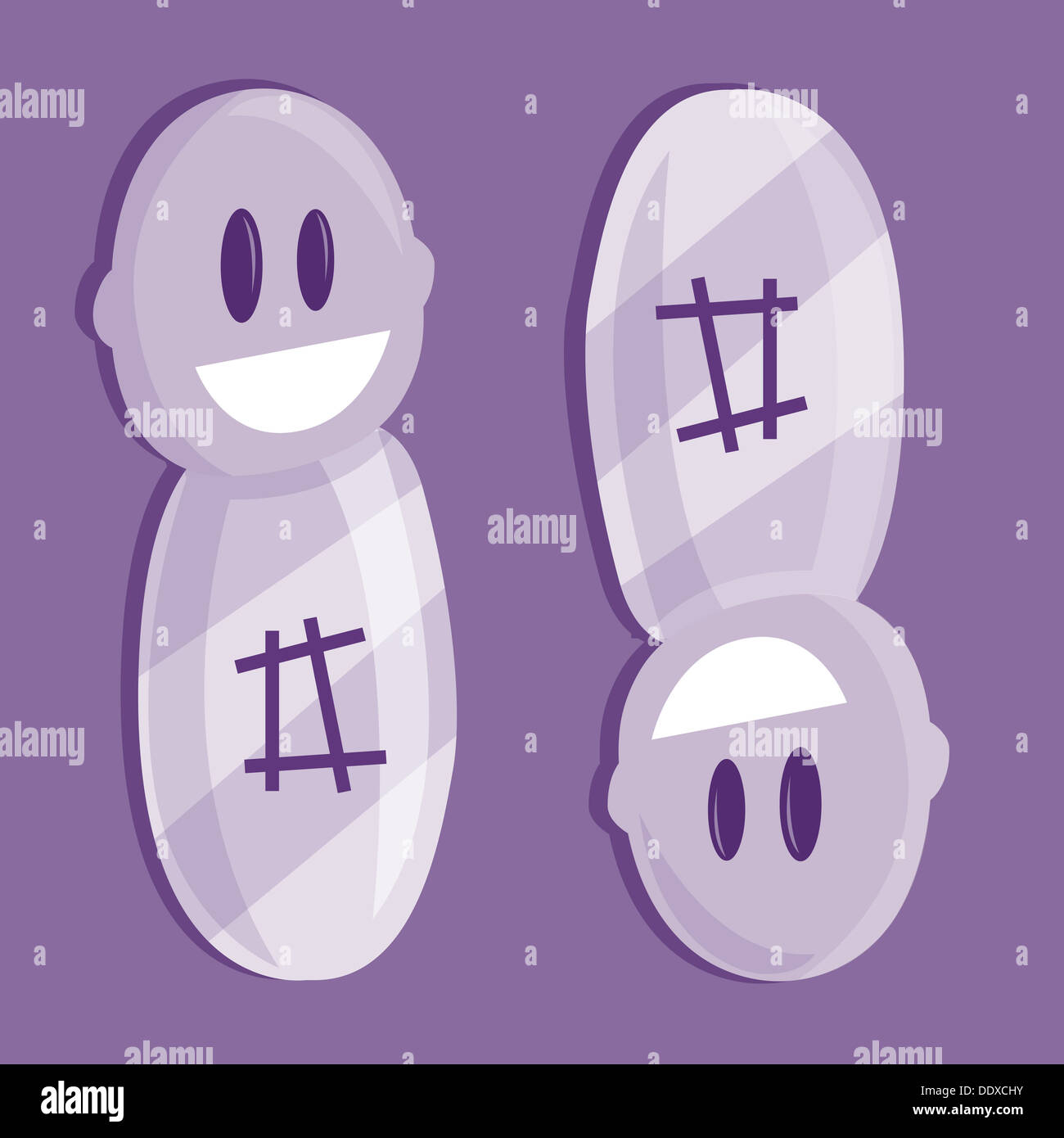 Gemini symbol Zodiac Sign illustration. Horoscope, Star Sign, The Twins ...