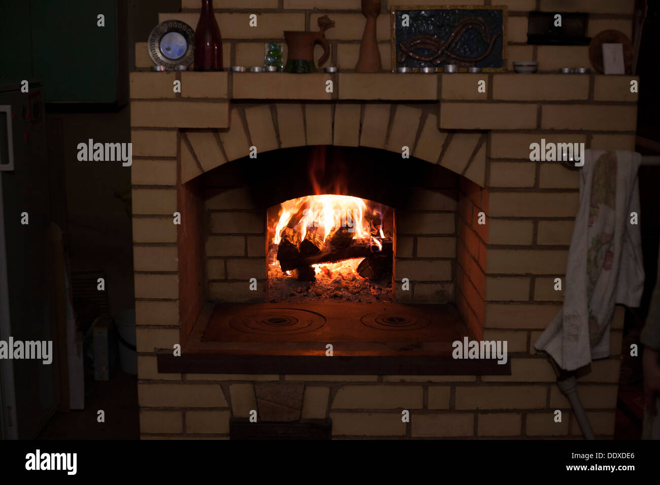 A traditional Russian wood fire oven Stock Photo - Alamy