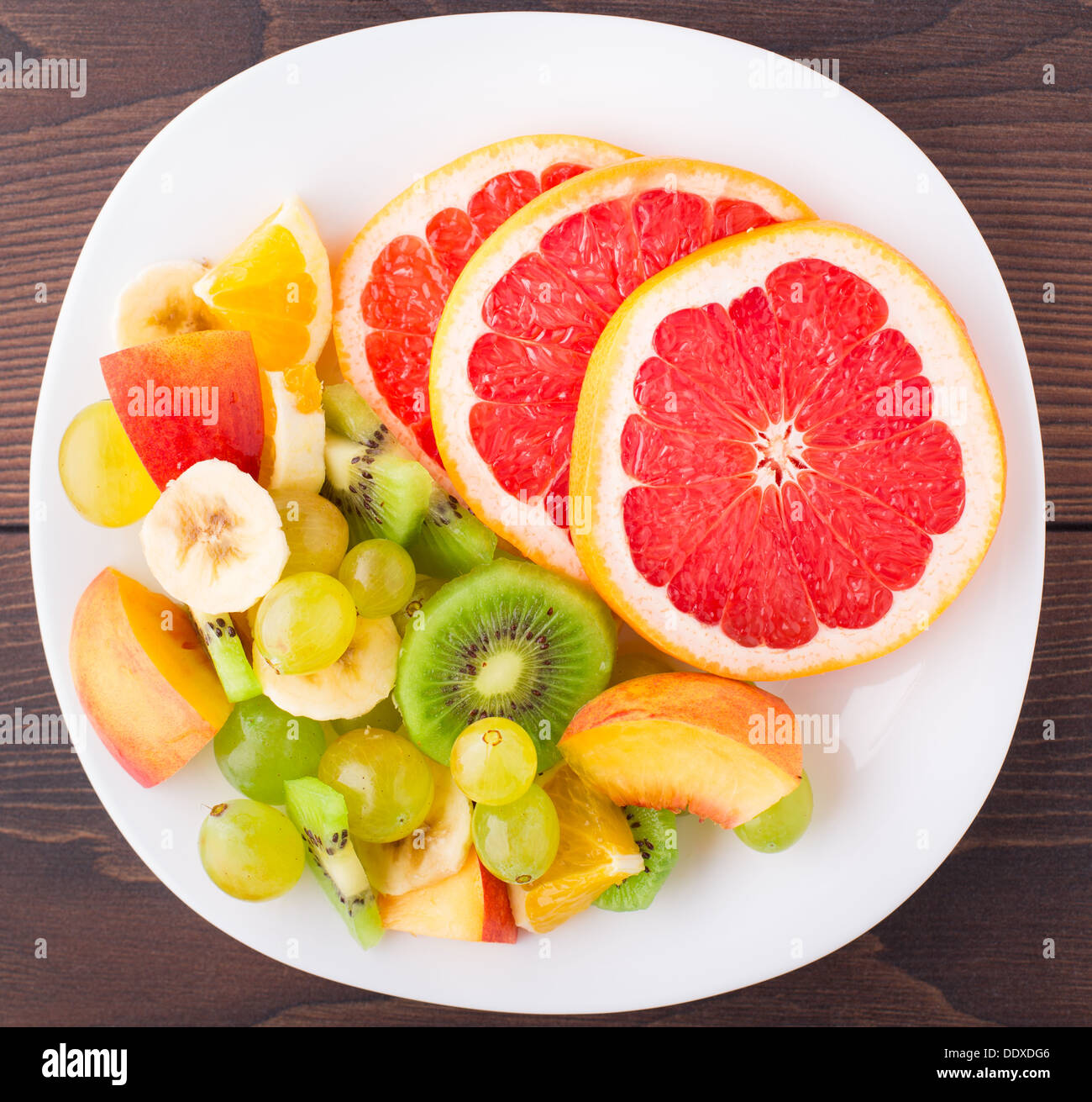 Plate assortment tropical fruits hi-res stock photography and images ...
