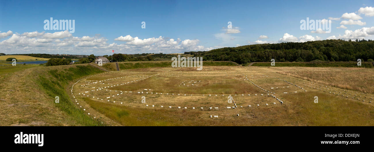 Fyrkat Viking ring castle. Hobro, Denmark Stock Photo - Alamy