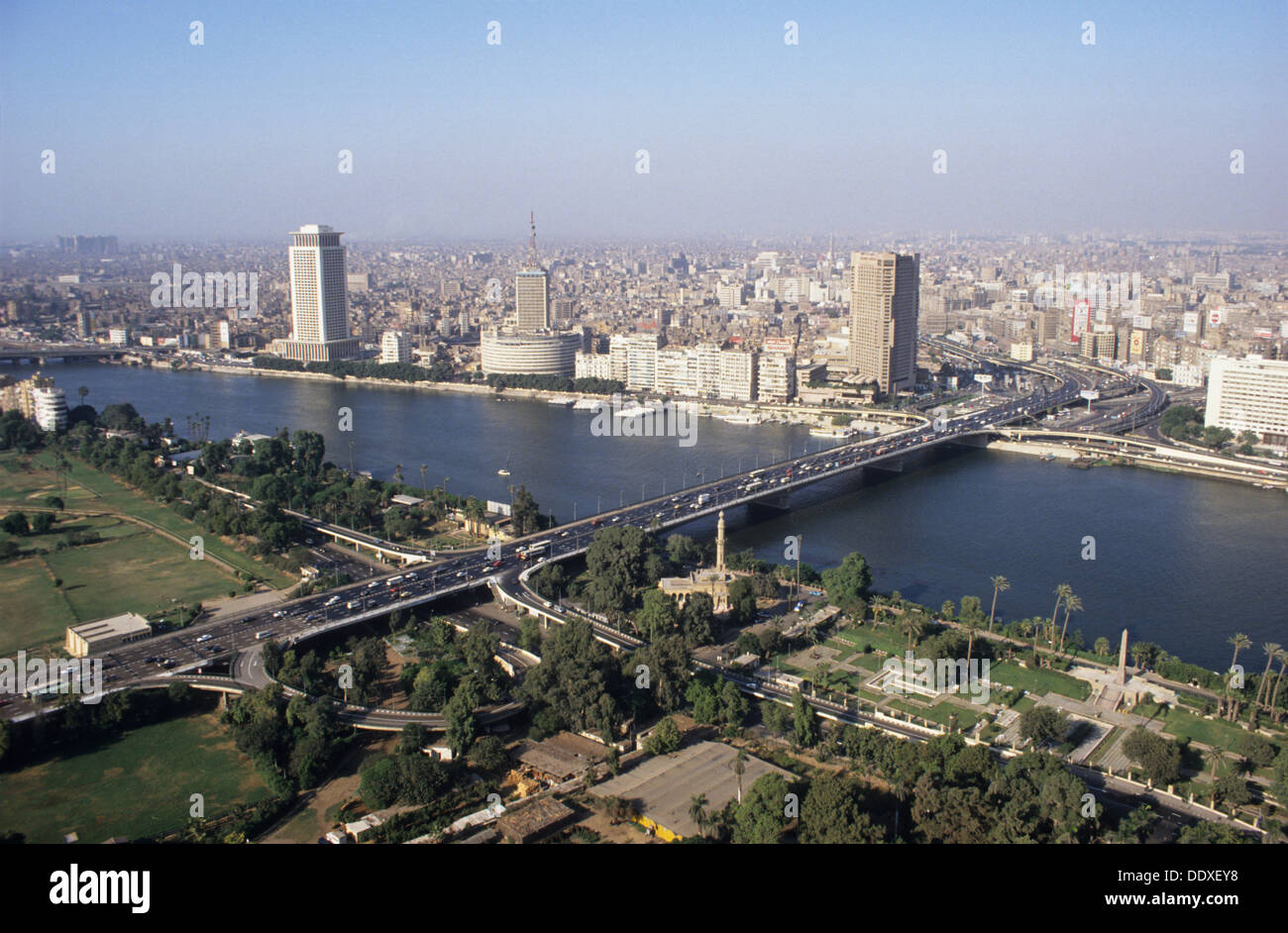 Cityscape from Cairo tower, Egypt Stock Photo - Alamy