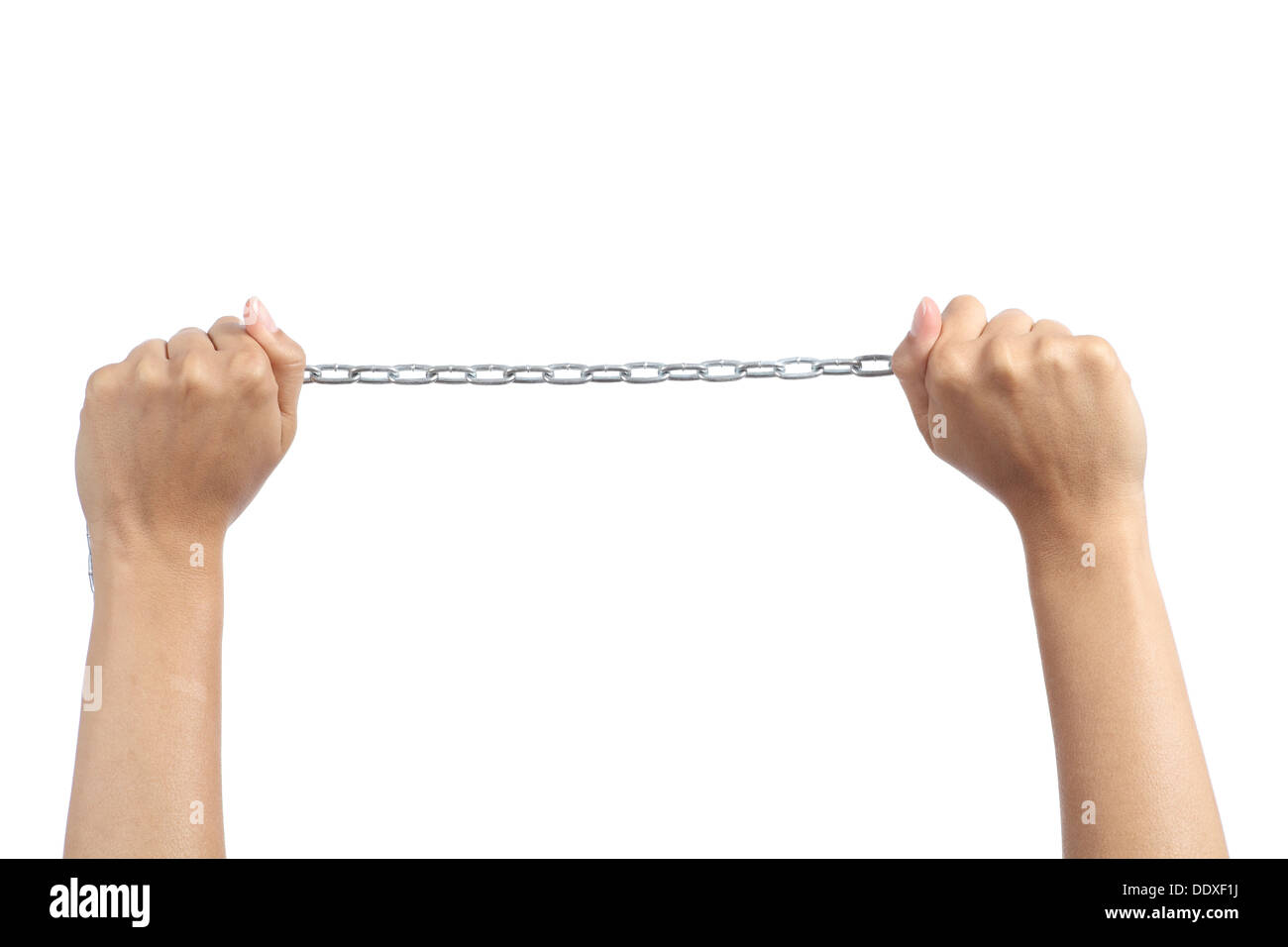 Hands holding chains hi-res stock photography and images - Alamy
