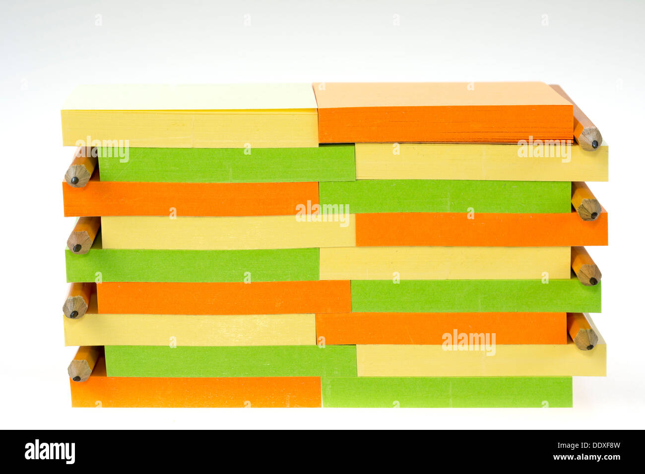 Colorful Note Pads Stacked Stock Photo - Alamy