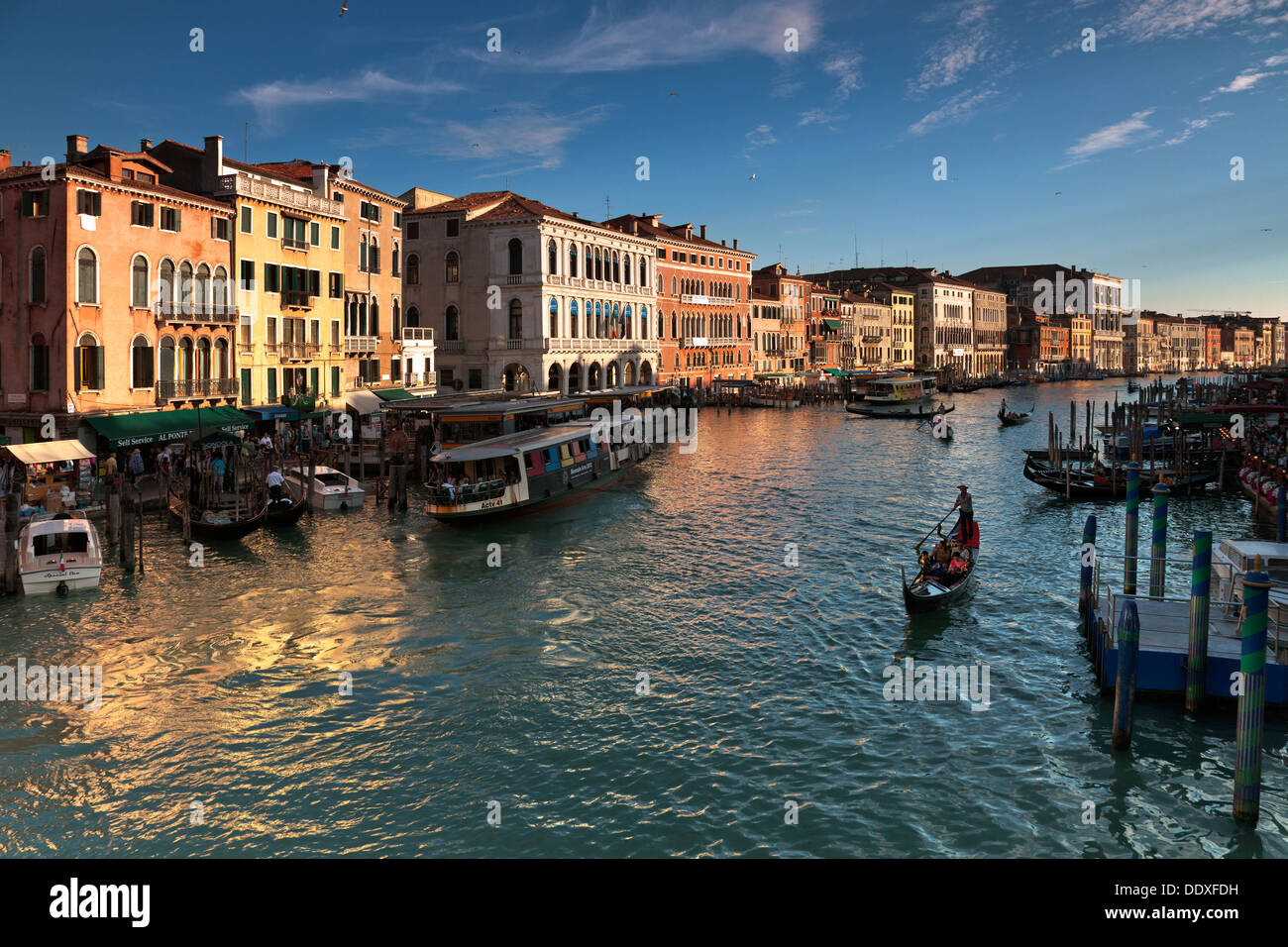 Venice - view of Grand Canal from Rialto Bridge Stock Photo - Alamy