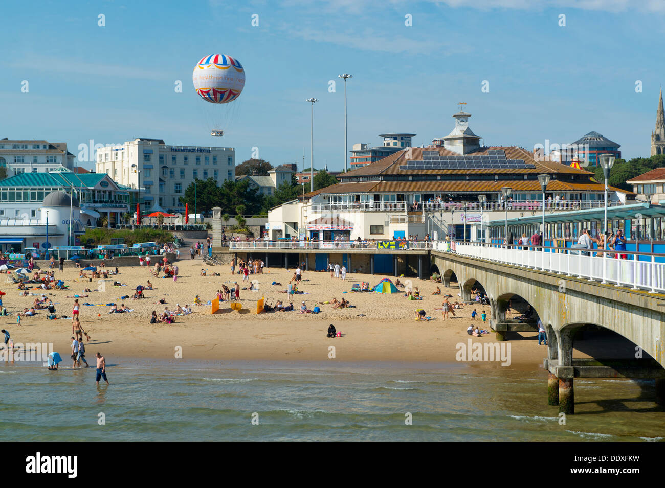Bournemouth beach sunbathers hi-res stock photography and images - Alamy