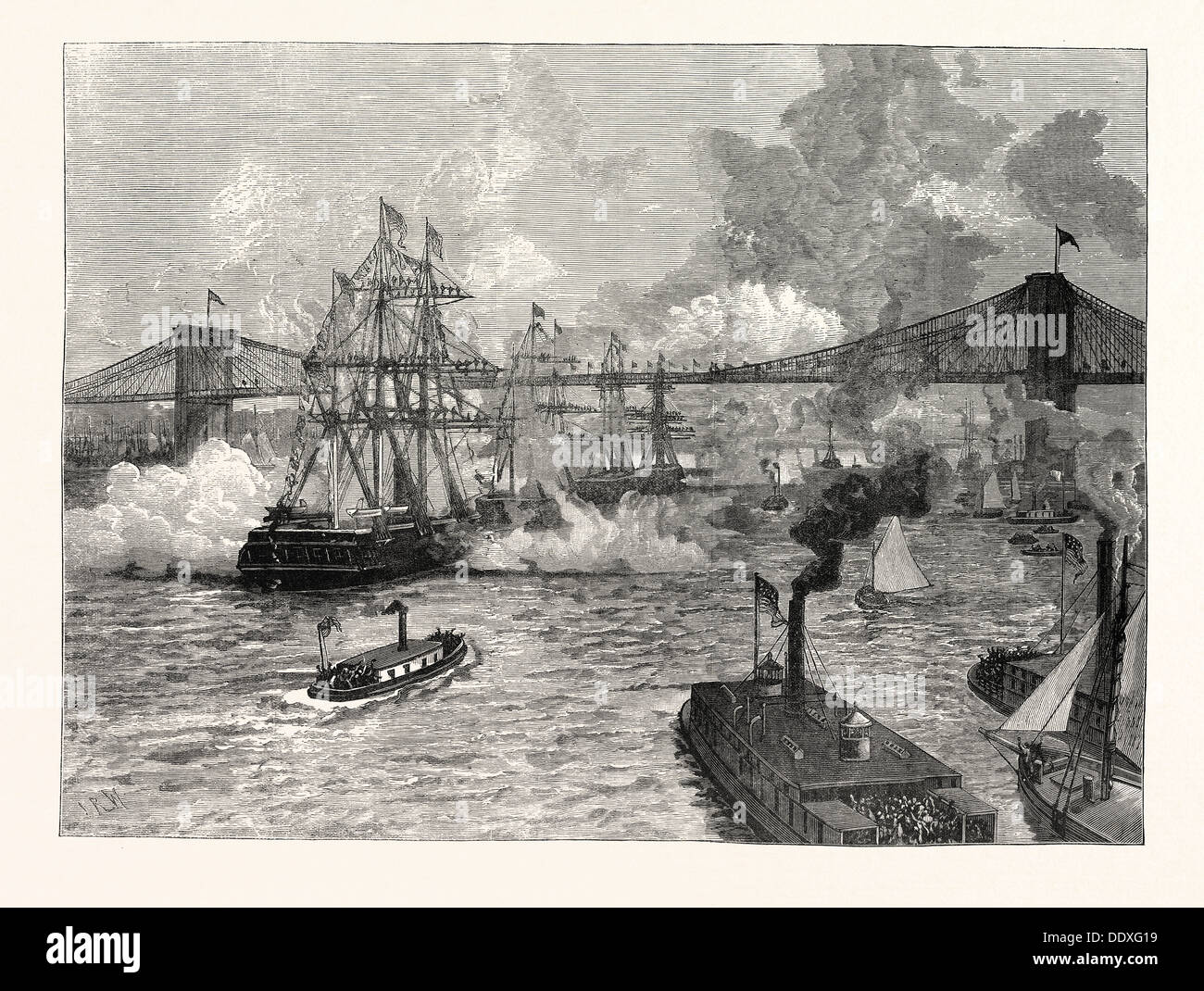 1883 Brooklyn Bridge Stock Photos & 1883 Brooklyn Bridge Stock Images ...