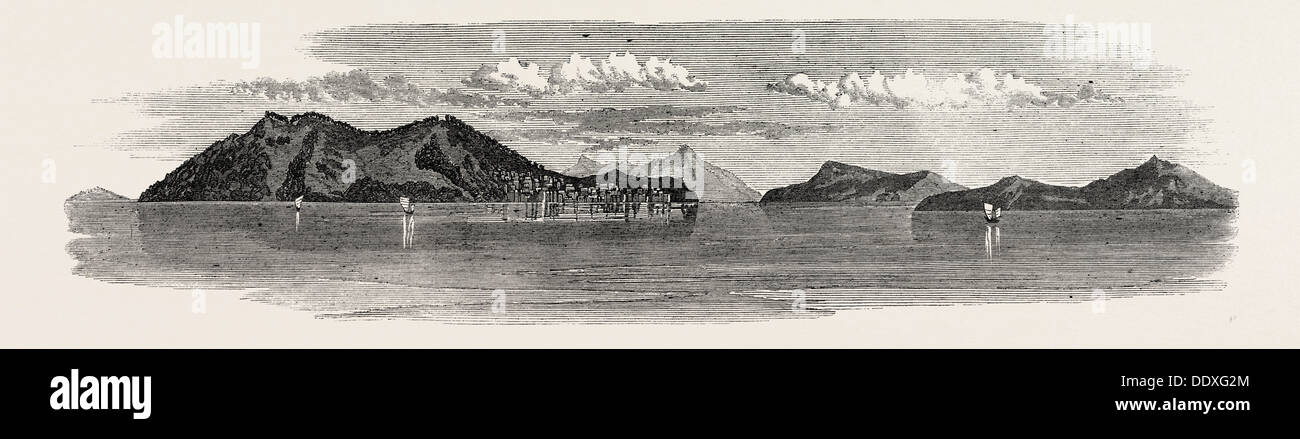 THE INLAND SEA OF JAPAN: ISLAND AND TOWN OF OSIMA, AND COAST OF SIKOK ...