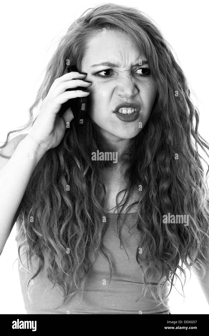 Cell telephone cut out Black and White Stock Photos & Images - Alamy