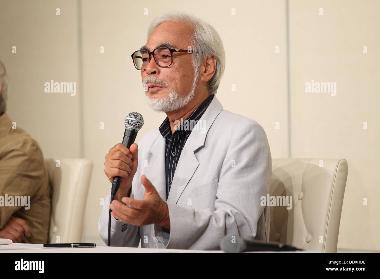 Hayao Miyazaki, Sep 06, 2013 : director Hayao Miyazaki attends a press ...