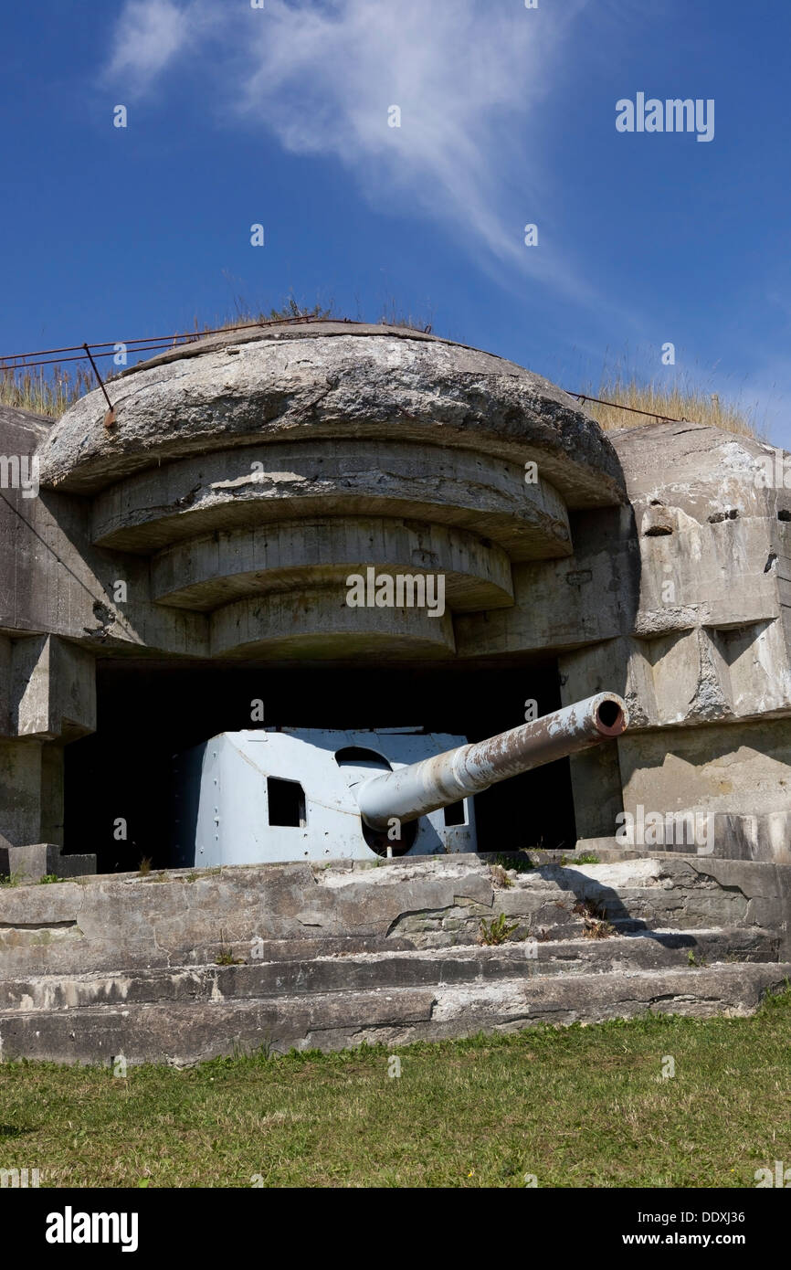Large WW2 bunker with cannon at Bangsbo, Denmark Stock Photo - Alamy