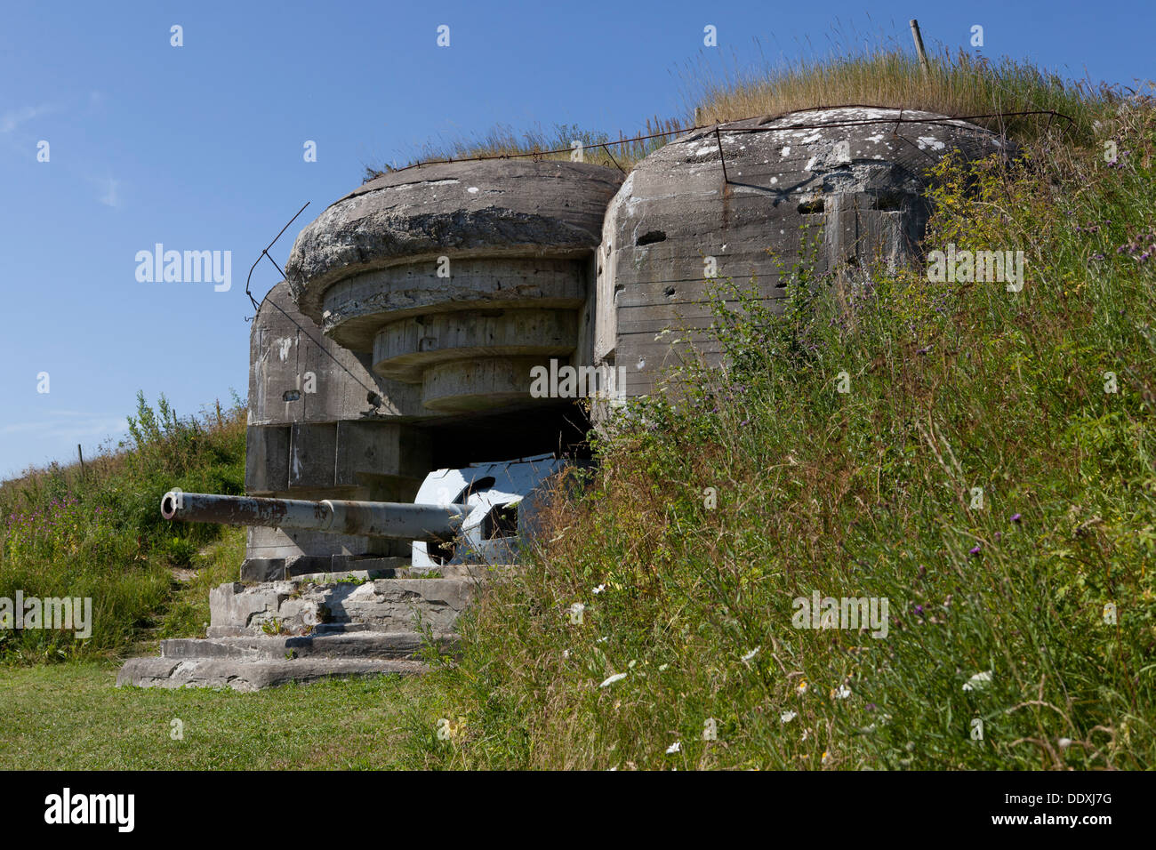 Large WW2 bunker with cannon at Bangsbo, Denmark Stock Photo: 60206708 ...