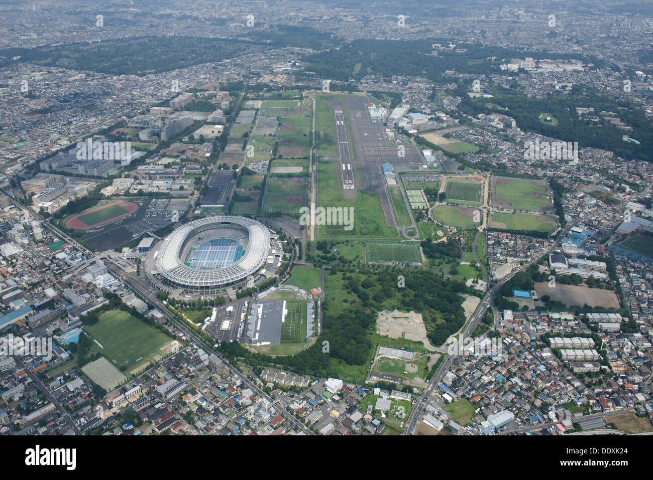 Musashino Forest Park: Tokyo, Japan: Aerial view of proposed venue for ...