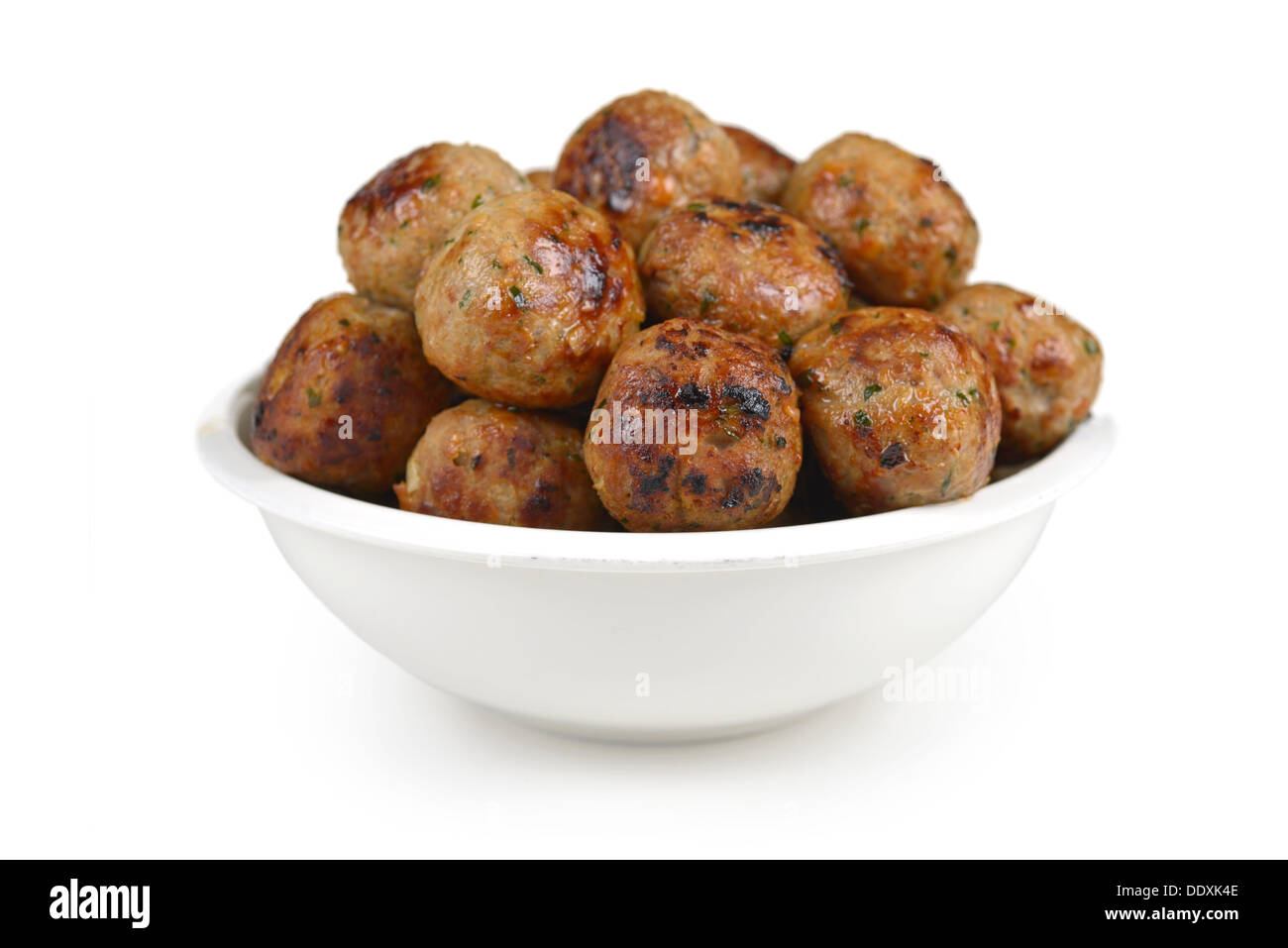 Meatballs, Fried, Bowl of Cooked Beef Meatballs Stock Photo - Alamy