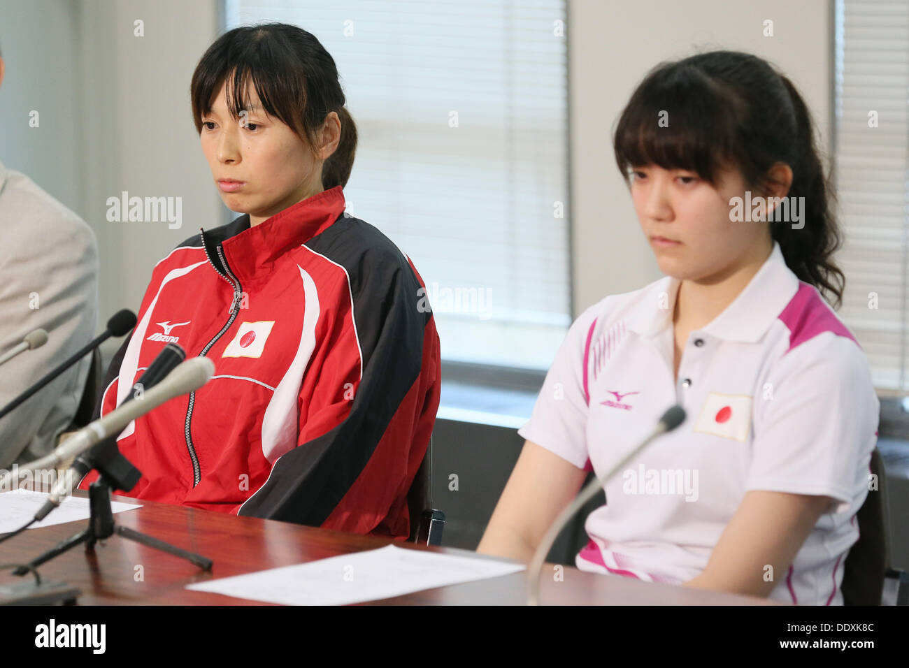 Tokyo, Japan. 9th Sep, 2013. (L to R) Chinatsu Matsui, Risa Sugimoto, SEPTEMBER 9, 2013 - Squash ...