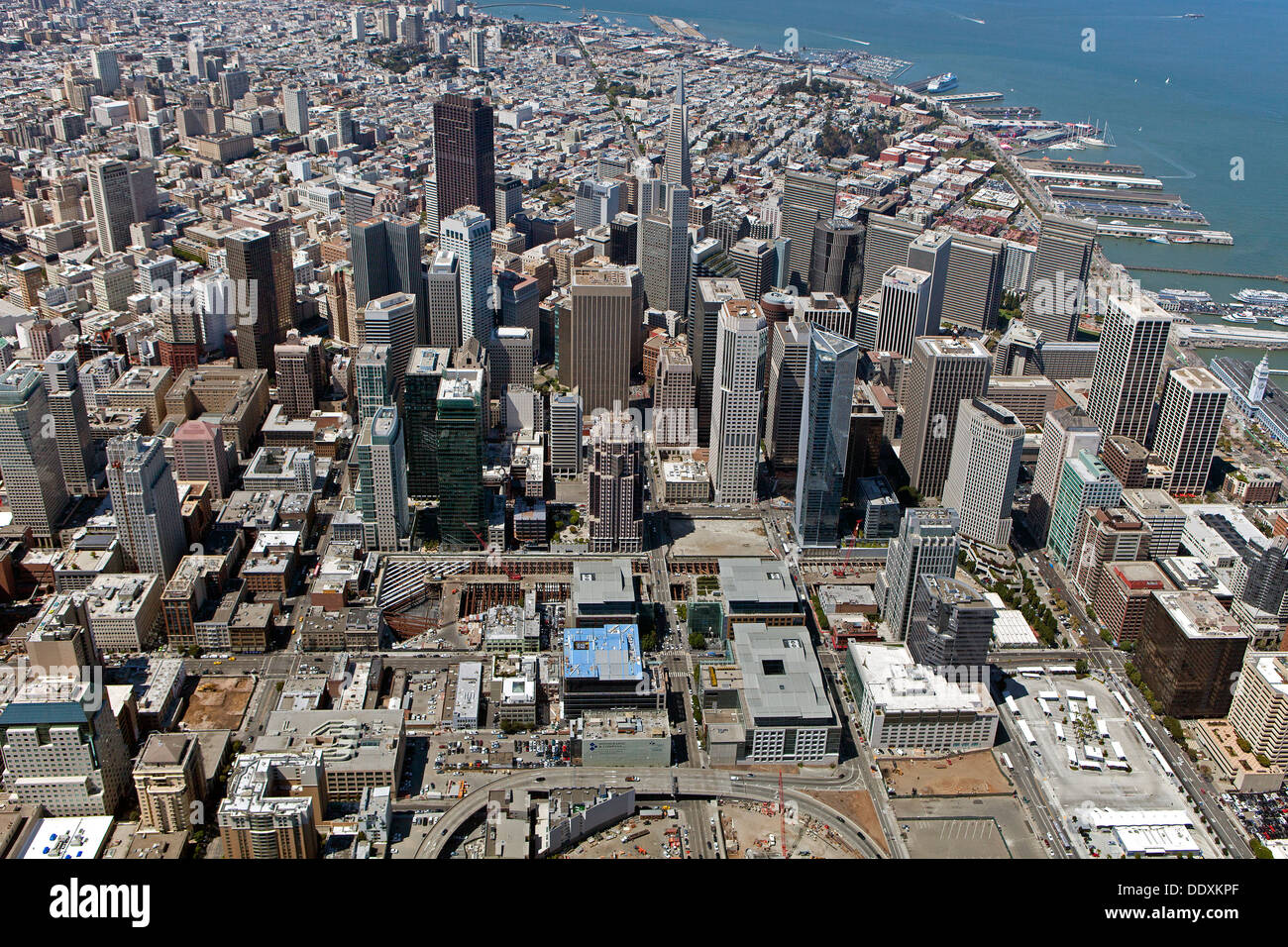 aerial photograph South of Market Street Transbay Terminal Center San ...