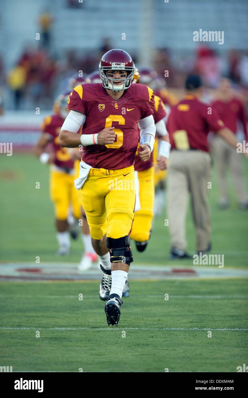 Los Angeles, USA. 7th Sep, 2013. USC Trojans quarterback Cody Kessler ...