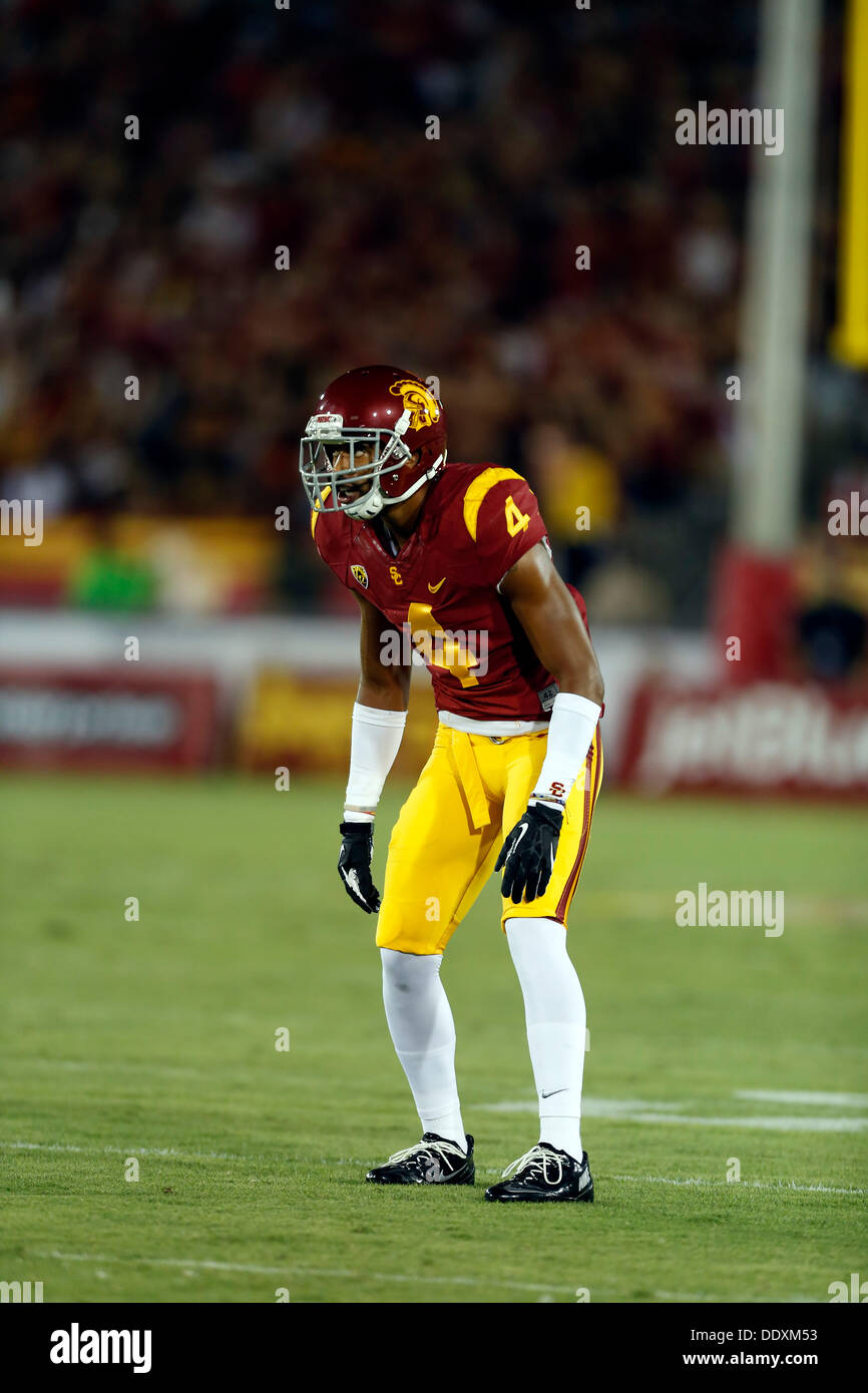 Los Angeles, USA. 7th Sep, 2013. USC Trojans cornerback Torin Harris #4 ...