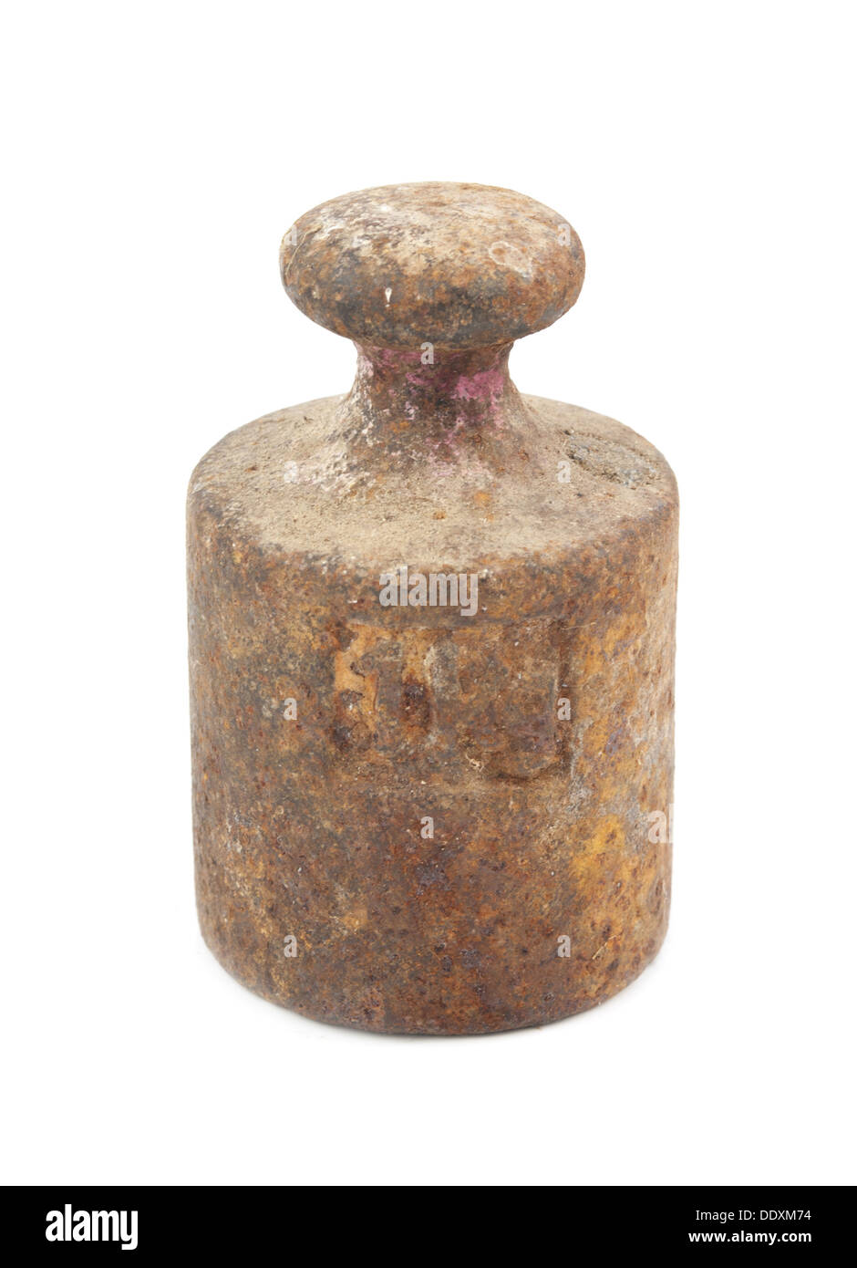 old weight is isolated on white Stock Photo - Alamy