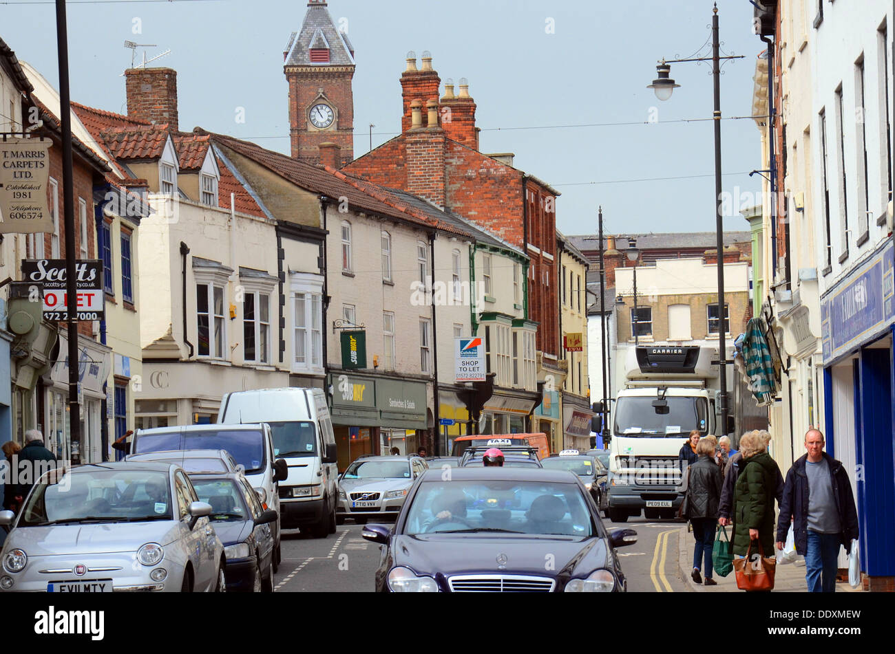 Shops in the Market Town of Louth, Lincolnshire Stock Photo - Alamy