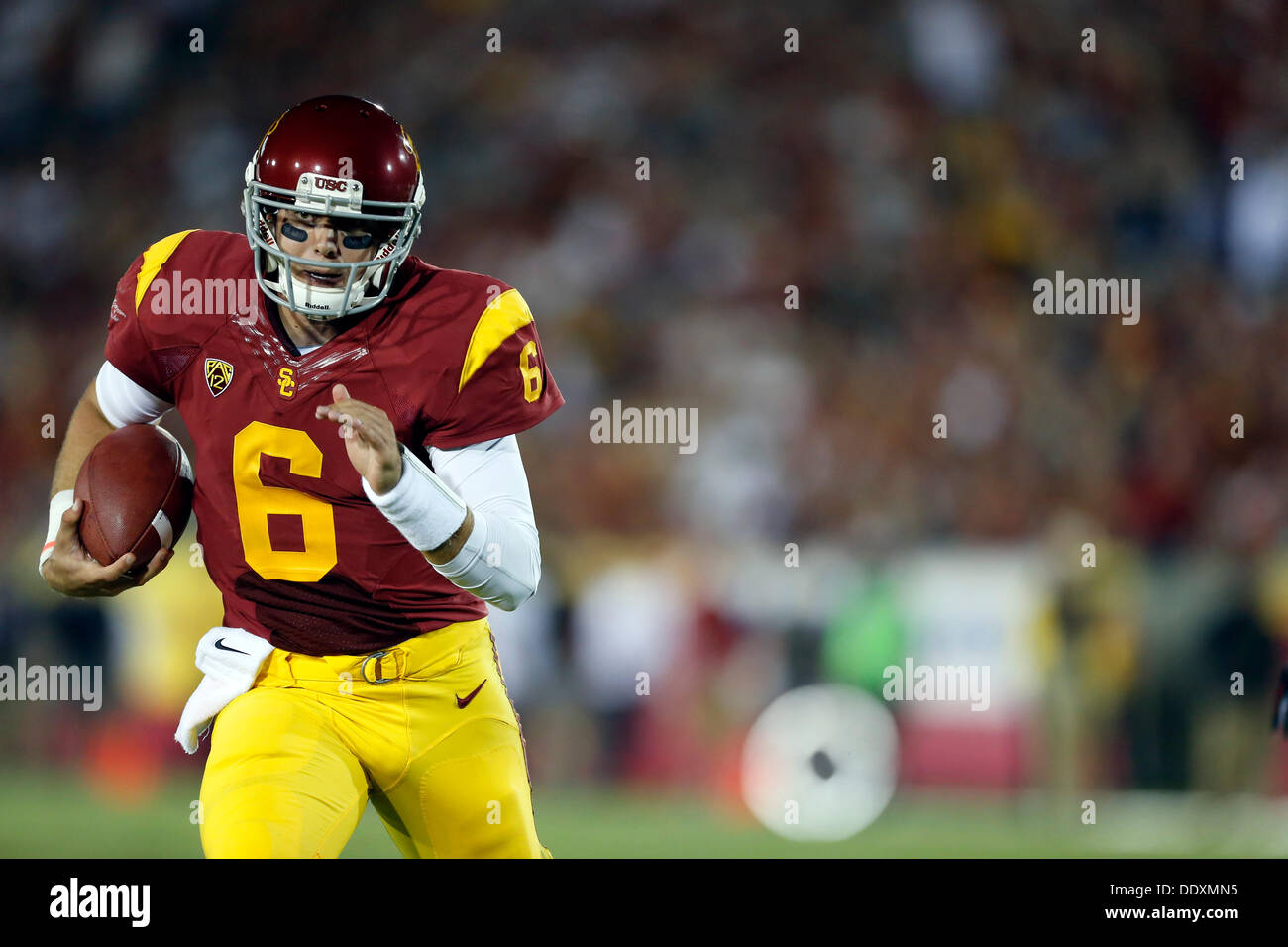 Los Angeles, USA. 7th Sep, 2013. USC Trojans quarterback Cody Kessler ...