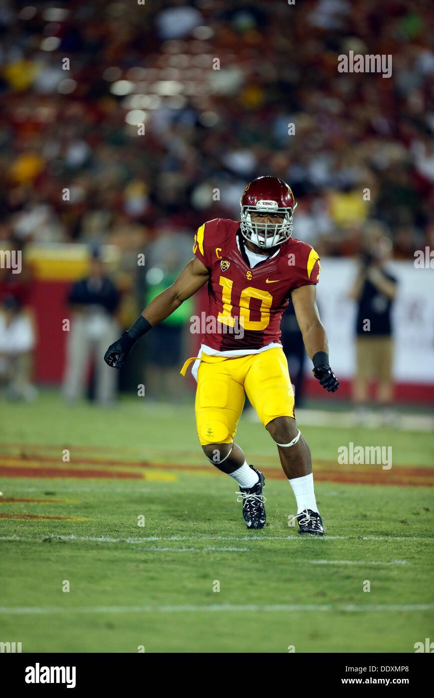Los Angeles, USA. 7th Sep, 2013. USC Trojans linebacker Hayes Pullard ...