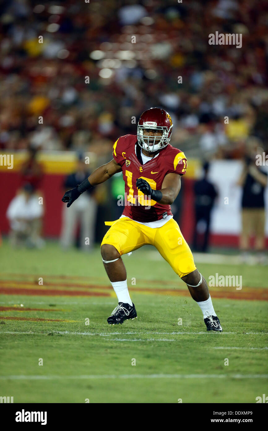 Los Angeles, USA. 7th Sep, 2013. USC Trojans linebacker Hayes Pullard ...