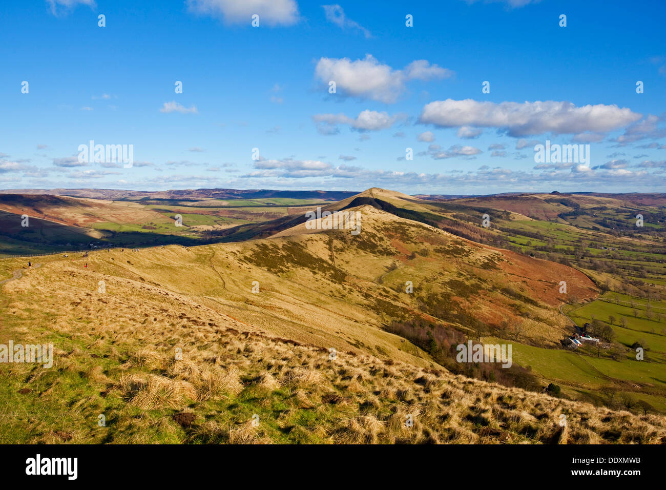The path towards Mam Tor Castleton Peak District UK Stock Photo - Alamy
