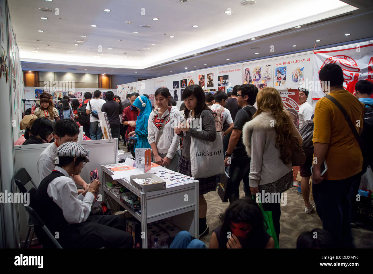 Jakarta, Indonesia, 8th September 2013: Anime fans and enthusiasts ...