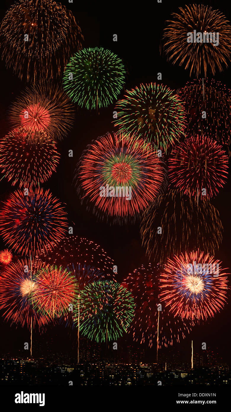 Blazing fireworks hi-res stock photography and images - Alamy