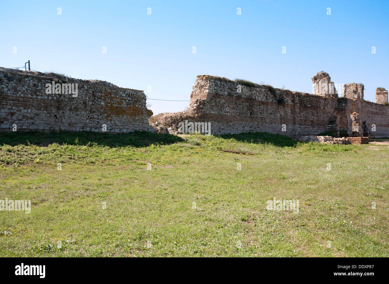 Byzantine fortifications, Nikopolis, Greece. Artist: Samuel Magal Stock ...