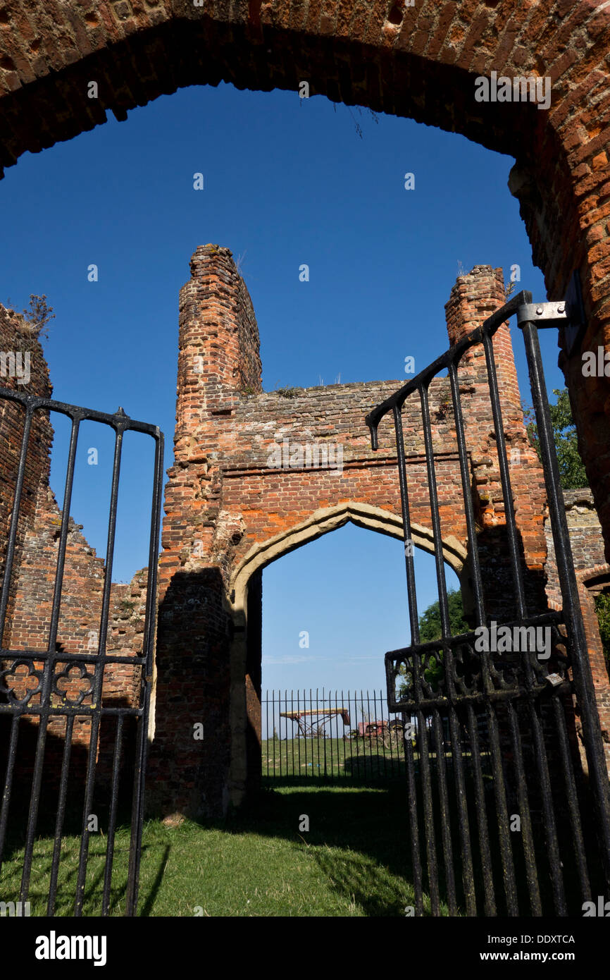 Someries Castle Summeries castle Bedfordshire Stock Photo - Alamy