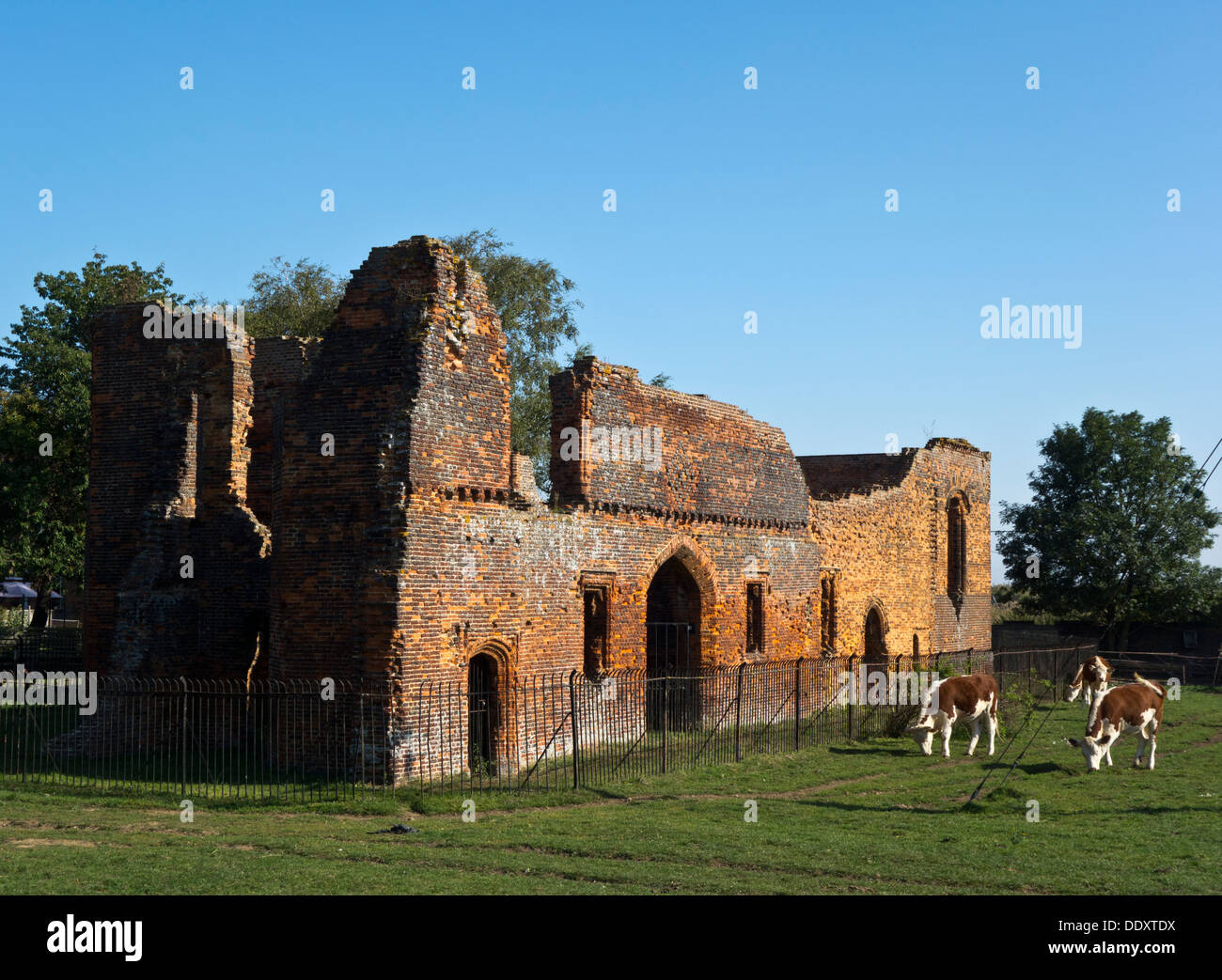 Someries Castle Summeries castle Bedfordshire Stock Photo - Alamy