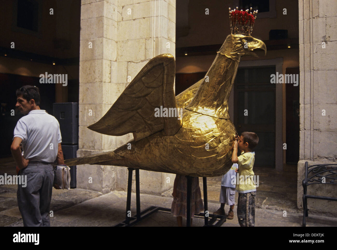 Eagle statue for Santa Tecla festivity. Tarragona, Catalonia. Spain ...