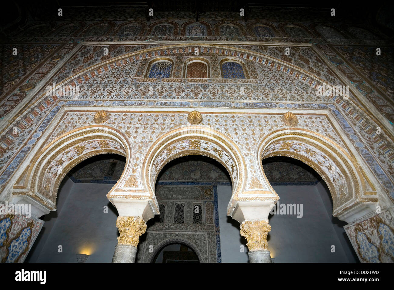 Multifoil arch, the Alcazar, Seville, Andalusia, Spain, 2007. Artist ...