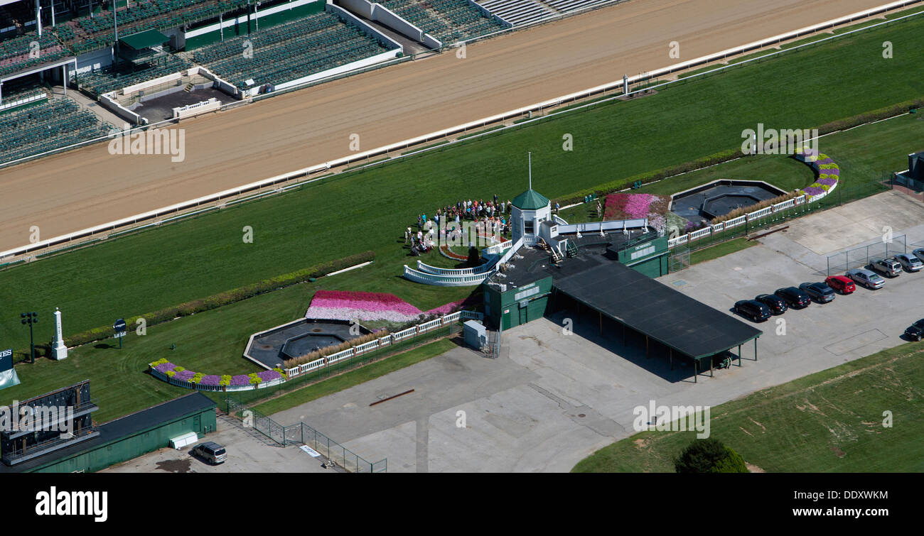 aerial photograph Churchill Downs Thoroughbred racetrack, Louisville ...