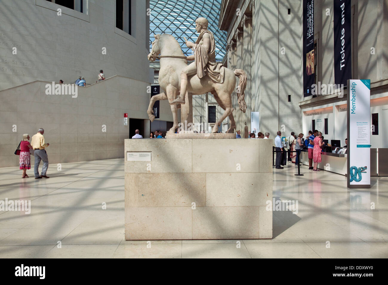 Marble Statue of Youth on Horseback, The Great Court, The British ...