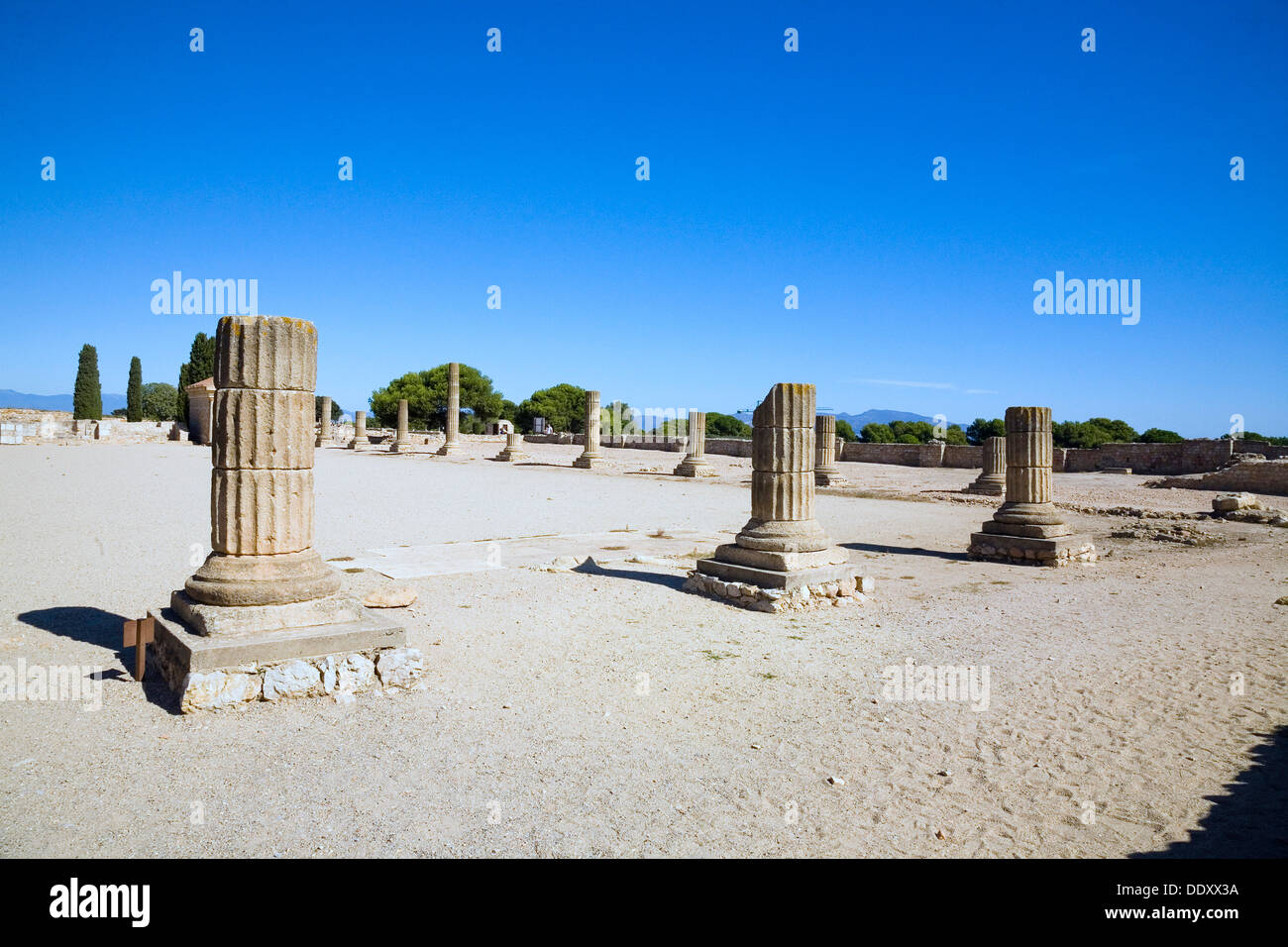 The forum in the Roman city of Emporiae, Empuries, Spain, 2007. Artist ...