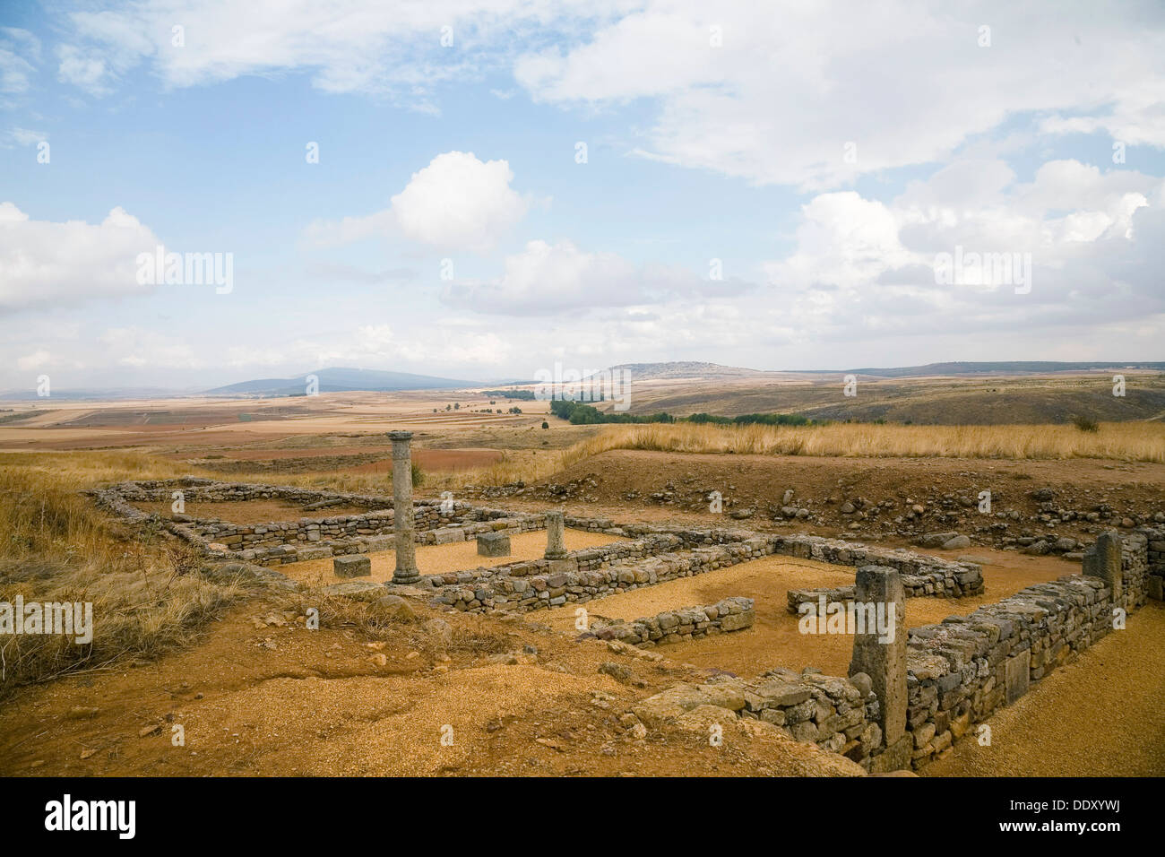 Roman houses in Numantia (Numancia), Spain, 2007. Artist: Samuel Magal ...