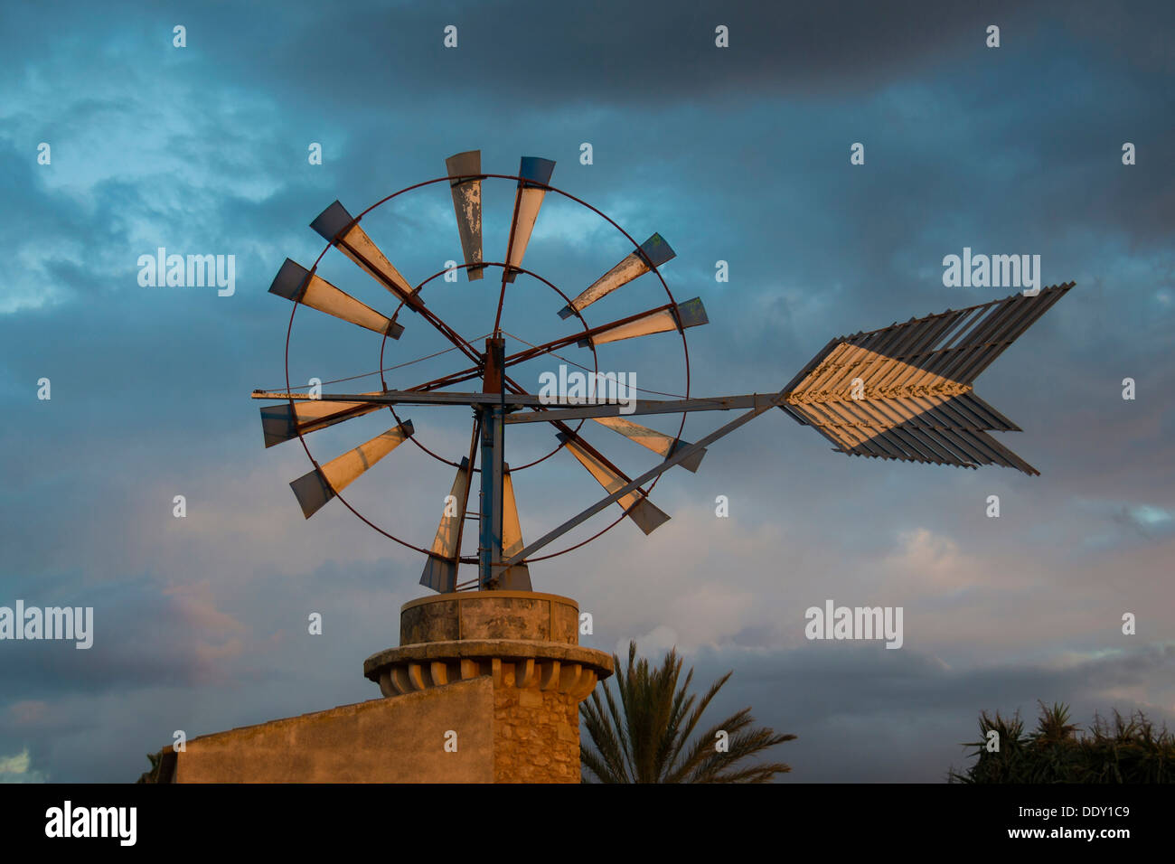 Small traditional windmill Stock Photo - Alamy